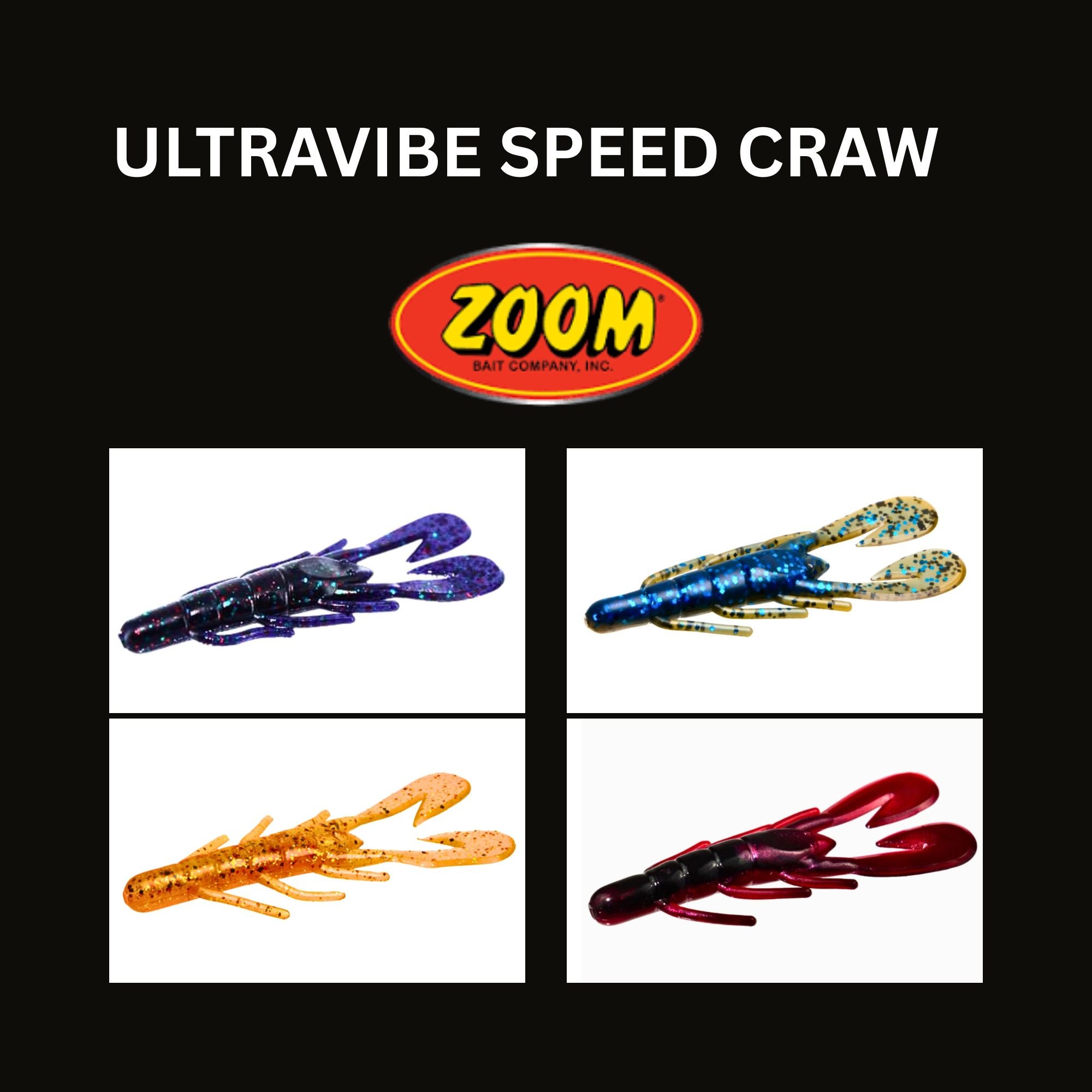 Zoom Bait Company UV Speed Craw Fishing Lure- Store | Swampland Tackle ...