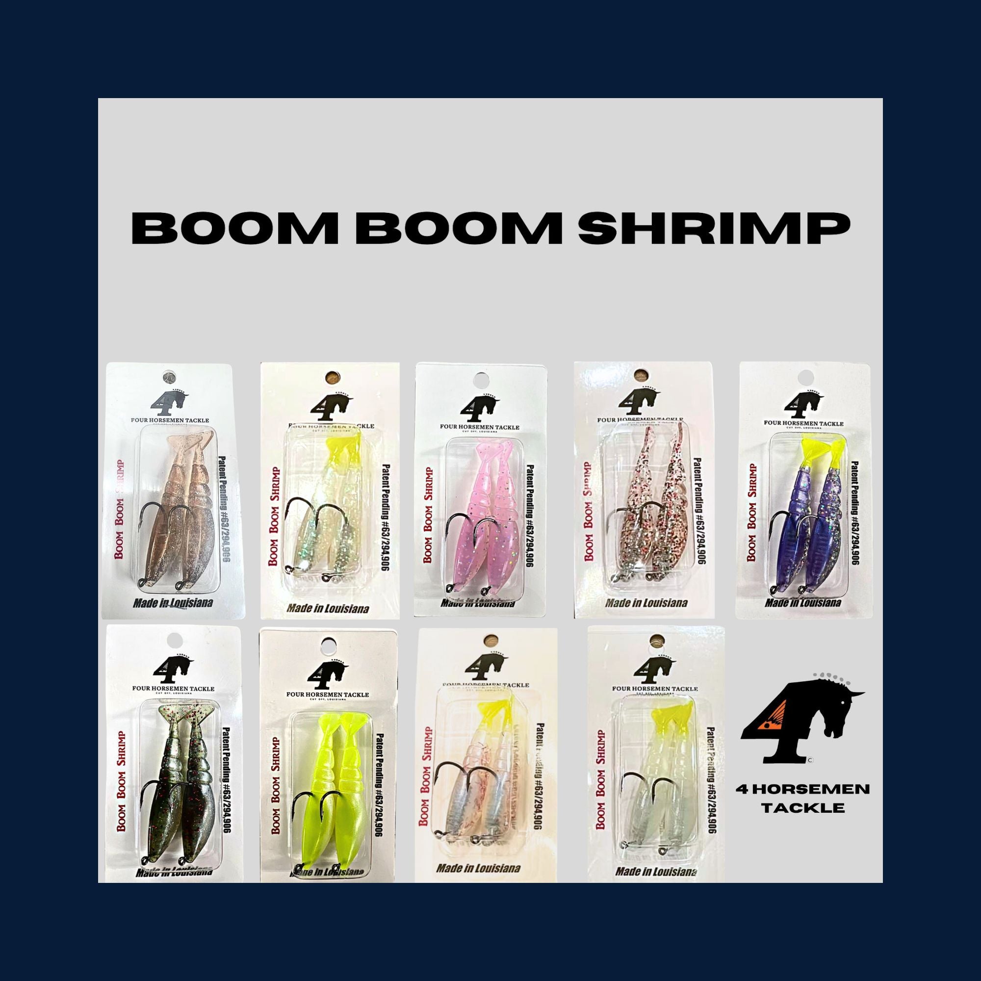 Boom Boom Shrimp Bait | 4 Horsemen Tackle | Lures | Fishing Store ...