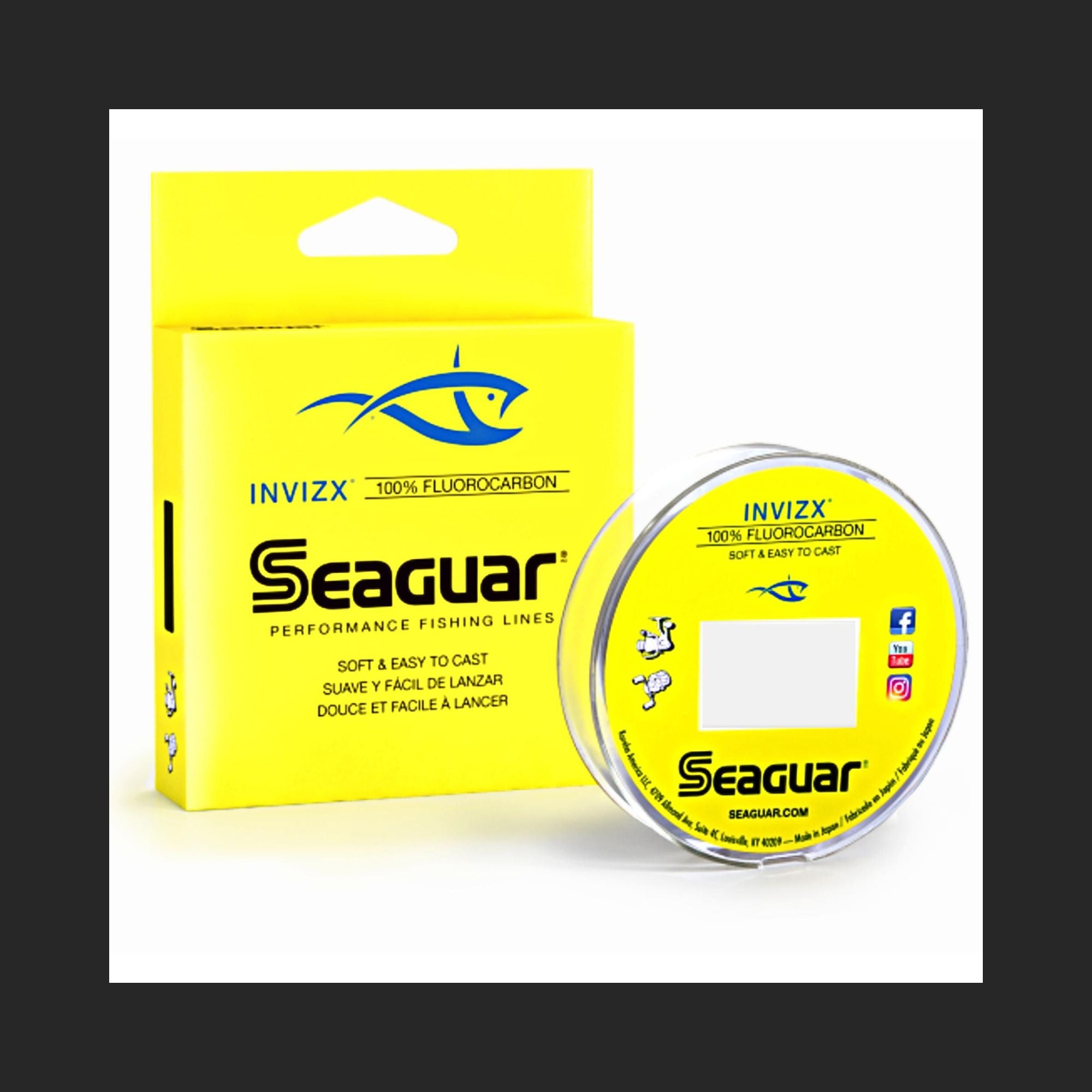 Seagar INVIZX Fluorocarbon Fishing Line Fishing Store Lafayette LA Swampland Tackle Custom Rods LLC